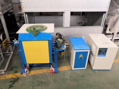 China 35KW 30Kg Induction Furnace Melting Cast Iron Stainless Steel Machine Scrap Meltal Melting Furnace for sale