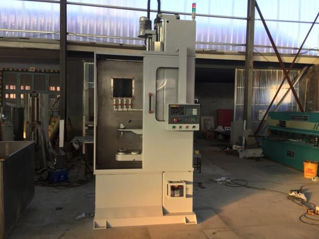Gear High Frequency Vertical Induction Hardening Quenching Machine - Side View