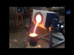high capacity induction melting furnace for steel and stainless steel 45kw