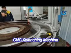 welded structure shaft cnc induction quenching machine with work table system