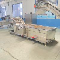 China Electric Automatic Continuous Fruit Vegetable Air Bubble Washing Cleaning Machine 380V 3.75KW for sale