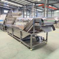 China Commercial Fruit Vegetable Washing Machine 380V 3.75KW Bubble Cleaning for sale