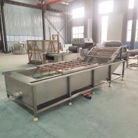 China Automatic Air Bubble Fruit Vegetable Washing Machine 380V 3.75KW for Mango Apple Cherry Orange Lemon for sale