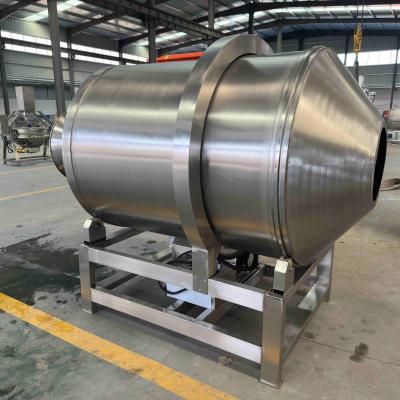 China Stainless Steel Automatic Large Food Grade Food Rotary Drum Mixer Machine Meat Blender for sale