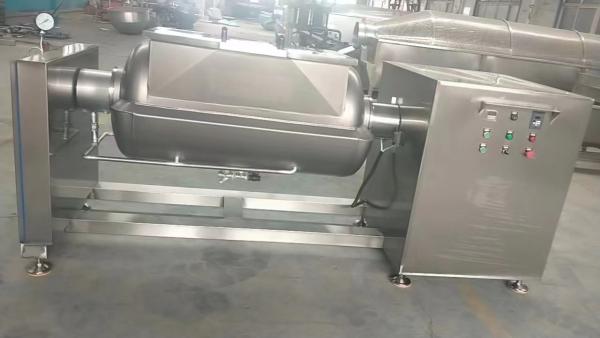Quality Commercial Large Frying Pan SS304 Steam Heating Cooking Mixer Food Processing for sale
