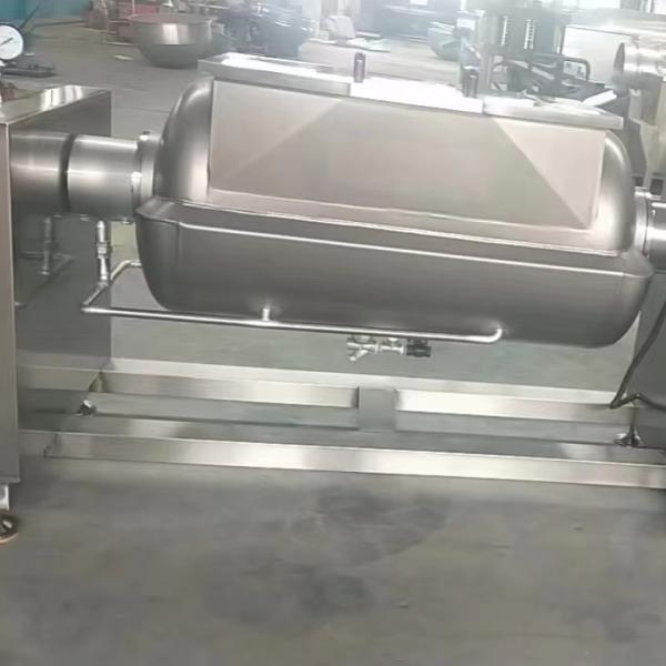 Quality Commercial Large Frying Pan SS304 Steam Heating Cooking Mixer Food Processing Machine for sale