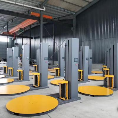 China High Efficiency Automatic Mini Stretch Wrap Machines With Stretch Film for sale