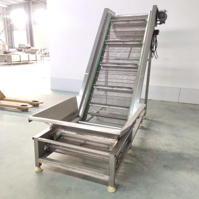 China Electric Stainless Steel Potato Chips Bucket Chain Inclined Z Shape Lift Conveyor for sale