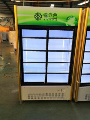 Cina L'aria verde commerciale di vetro di serie del portello scorrevole del surgelatore della porta della bevanda si è raffreddata in vendita