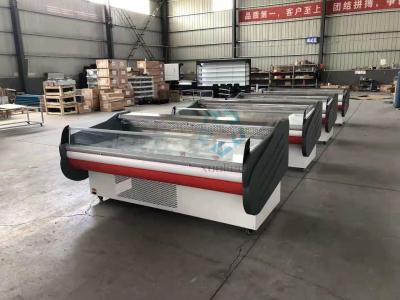 Cina Grado di vetro di raffreddamenti a aria 2 - 8 del congelatore del petto della porta del supermercato in vendita