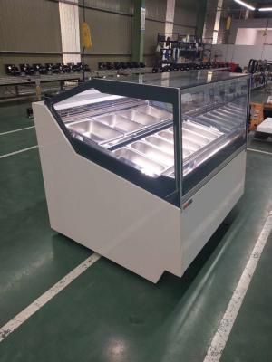 Cina Raffreddamento a aria del congelatore della vetrina del gelato di acciaio inossidabile del CE in vendita
