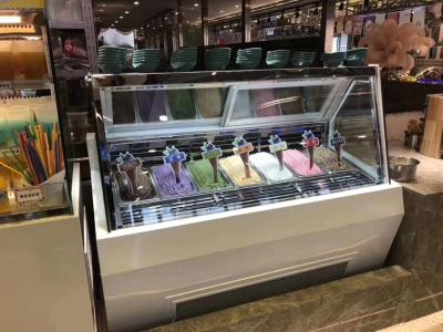 Cina Raffreddamento a aria del congelatore della vetrina del gelato di acciaio inossidabile del CE in vendita