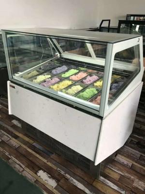 Cina Raffreddamento a aria del congelatore della vetrina del gelato di acciaio inossidabile del CE in vendita