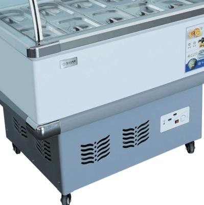 Cina Barilotto commerciale 10 Tray Curved Glass del congelatore 6 della vetrina del gelato in vendita