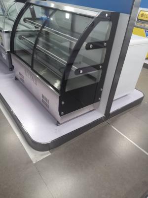 Cina Il congelatore SS304 1200L della vetrina del gelato di raffreddamento a aria ha curvato il vetro in vendita