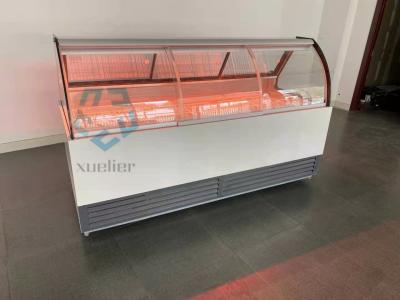 Cina Raffreddamento diretto curvo di 2m 2.5m della ghiottoneria del congelatore di vetro dell'esposizione in vendita