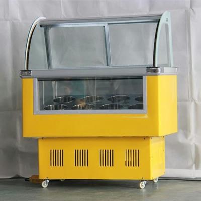 Cina Porta del portello scorrevole 220V della gelatiera di acciaio inossidabile doppia in vendita