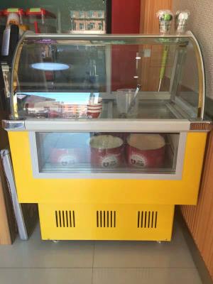Cina Porta del portello scorrevole 220V della gelatiera di acciaio inossidabile doppia in vendita