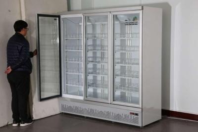 Cina Porta di vetro dritta del congelatore tre della porta della bevanda di Antivari del ristorante in vendita