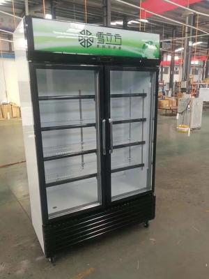 Cina Frigorifero dritto di Antivari dell'esposizione della doppia porta con la porta di vetro 738L in vendita