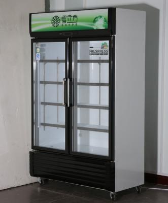 Cina Frigorifero dritto di Antivari dell'esposizione della doppia porta con la porta di vetro 738L in vendita