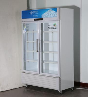 Cina Frigorifero dritto di Antivari dell'esposizione della doppia porta con la porta di vetro 738L in vendita