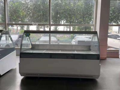 Cina Scivolamento del raffreddamento di vetro curvo di Fridge Display Direct del macellaio della ghiottoneria in vendita