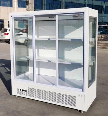 Cina Portello scorrevole del supermercato del dispositivo di raffreddamento dritto dell'esposizione floreale in vendita