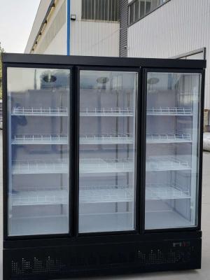 Cina Porte dritte 110V del frigorifero 4 della porta di vetro del supermercato a 240V in vendita