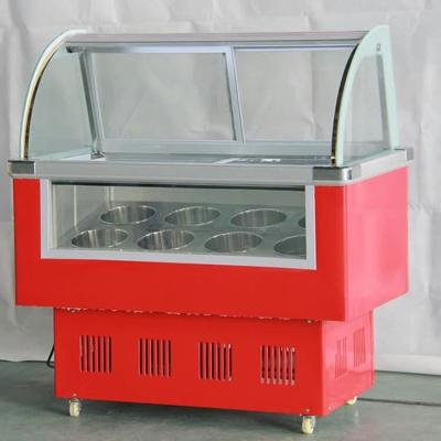 Cina Congelatore di raffreddamento diretto refrigerato dell'armadietto di esposizione del gelato di stile di Haagen-Dazs in vendita