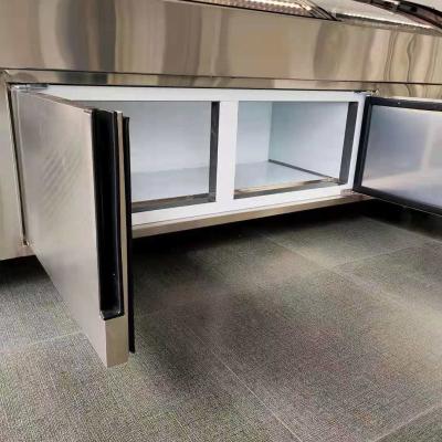 Cina Facilità fatte un passo di refrigerazione di refrigerazione dell'armadietto di esposizione di acciaio inossidabile in vendita