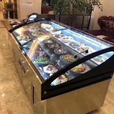 Cina Facilità fatte un passo di refrigerazione di refrigerazione dell'armadietto di esposizione di acciaio inossidabile in vendita