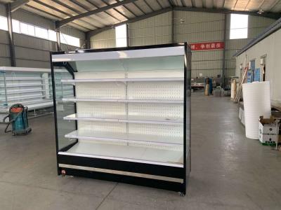 中国 ドアは極度の実用的なスーパーマーケットの果物と野菜の保存の表示風スクリーンのキャビネットを接続できない 販売のため