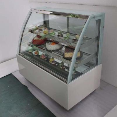 中国 ランプが付いている大容量のケーキの飾り戸棚冷却装置アークのタイプ 販売のため