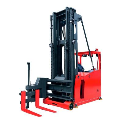 Cina 1.5ton Very Narrow Aisle VNA electric pallet forklift Stacker 1.5t 3 Way Electric Forklift in vendita