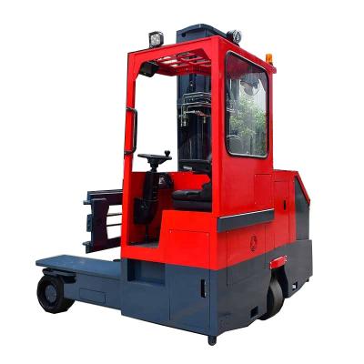Cina china forklift Warehouse handling 4 way four direction 3t electric reach forklift narrow aisle forklift truck in vendita