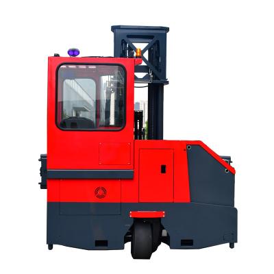 Cina china forklift Warehouse handling 4 way four direction 3t electric reach forklift narrow aisle forklift truck in vendita