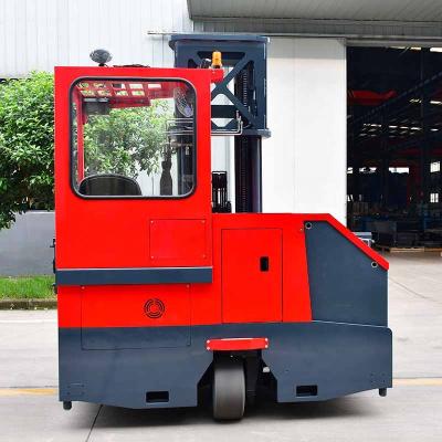 Cina china forklift Warehouse handling 4 way four direction 3t electric reach forklift narrow aisle forklift truck in vendita