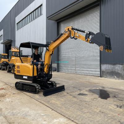 Cina 3700mm Mini Crawler Digger idraulico le piste di gomma da 2,2 tonnellate in vendita