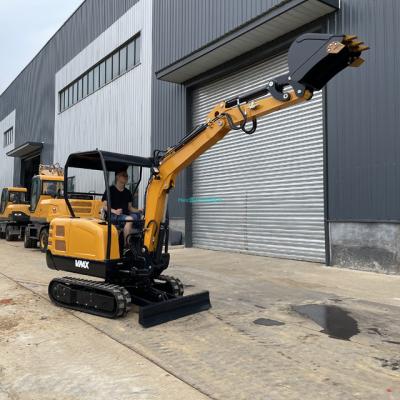 Cina 3700mm Mini Crawler Digger idraulico le piste di gomma da 2,2 tonnellate in vendita