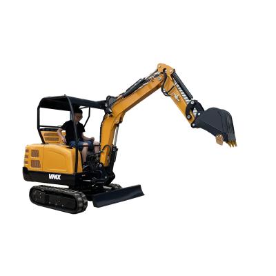 Cina 3700mm Mini Crawler Digger idraulico le piste di gomma da 2,2 tonnellate in vendita