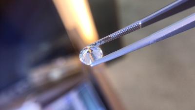 China 1.05CT D VVS2 HPHT Lab Grown Diamond Round Cut voor het maken van sieraden Te koop