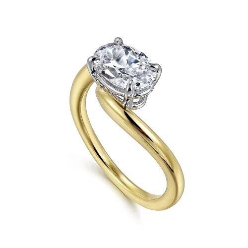 Quality 18K 14K 10K Solid Gold Customized Jewelry 2 Carat Def Vvs Clarity Cvd Oval Cut for sale