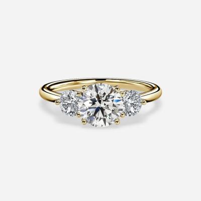 Cina 3 Anelli di diamanti in laboratorio di pietra da 1 a 3ct 18K 14K 10K 9K PT in vendita