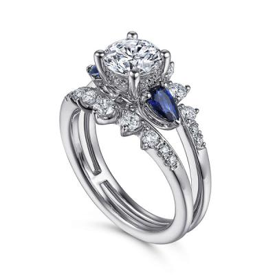 中国 実験室で育てた ダイヤモンドの婚約指輪 1+0.51ctw 5# 6# 7# 8# 9# 販売のため