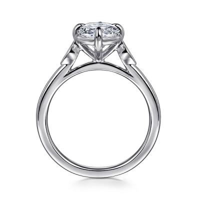 Cina Lab Diamond Wedding Band VVS Clarity HPHT Oval Cut Lab Cresciuto Anello Diamante in vendita