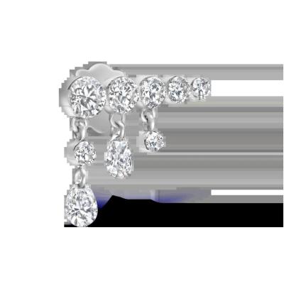 Cina 0.34 carati Laboratorio creato diamanti anelli VVS chiarezza HPHT taglio rotondo in vendita