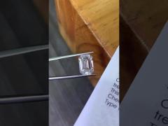 5.3ct ラブダイヤモンド マン メイド エメラルドカットダイヤモンド VS1 透明性 F色