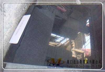 China Polished G684 Black Basalt Tiles for sale