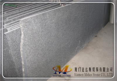 China Flamed G684 Black Basalt Slabs for sale